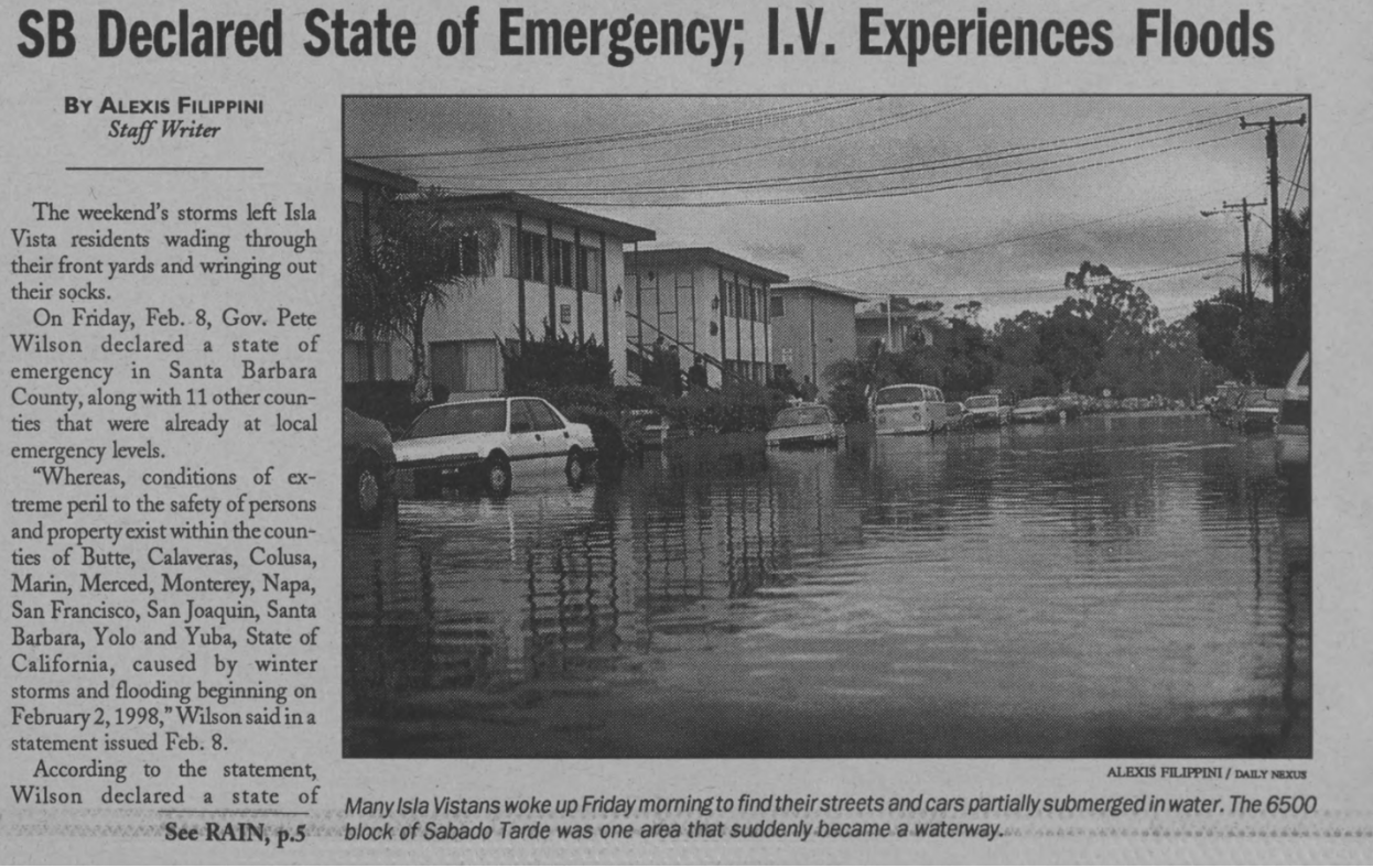 Headline History – The 1998 Winter Storm in Santa Barbara: Past and ...